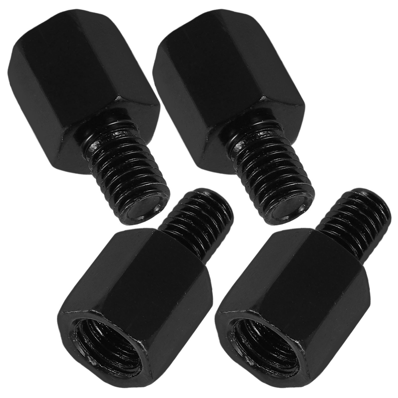 UPGRATOR 2Set Black Motorcycle Mirror Mount Screw Motorbike Accessory ...