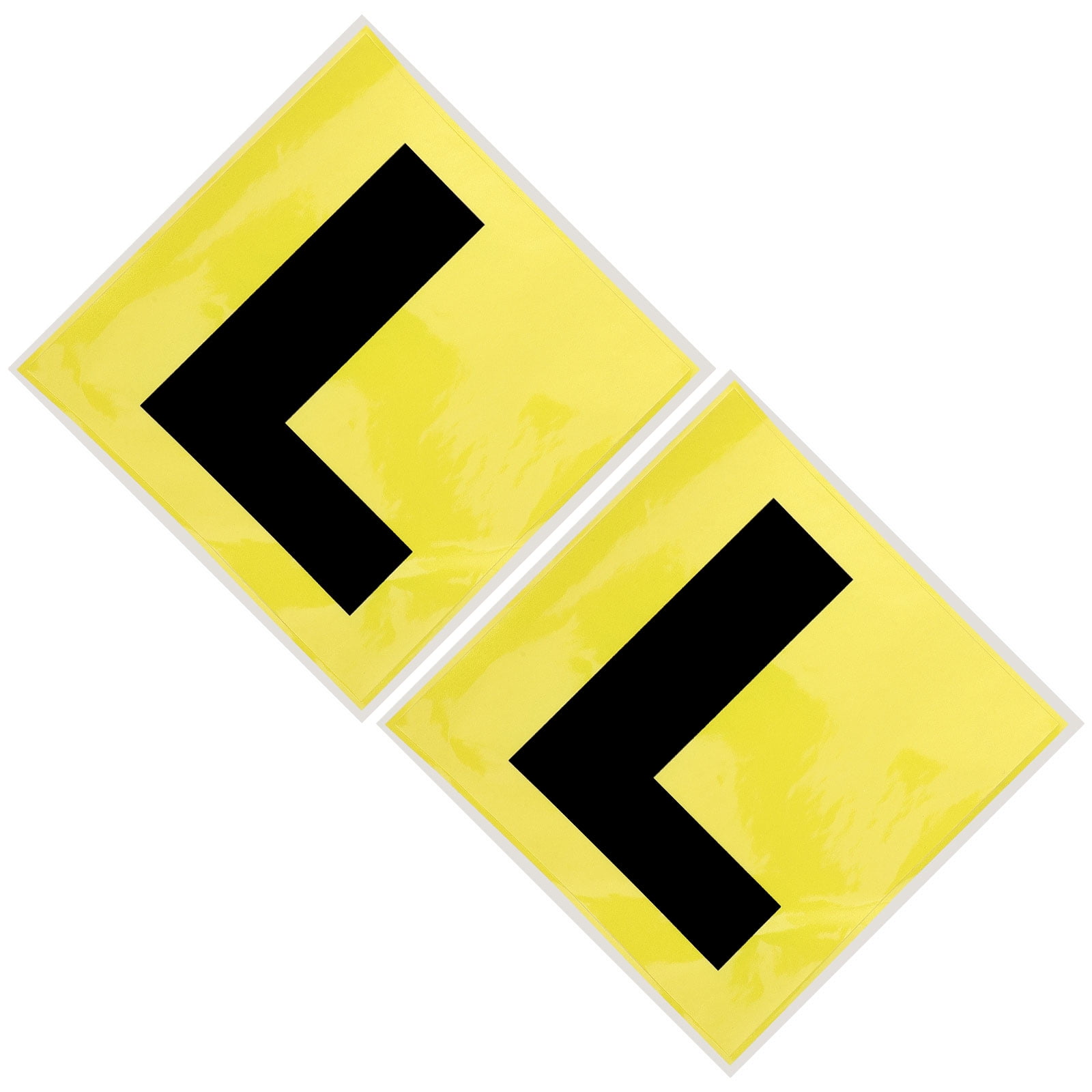 UPGRATOR 2Set Learner Driver Stickers Black Color Reflective for All ...