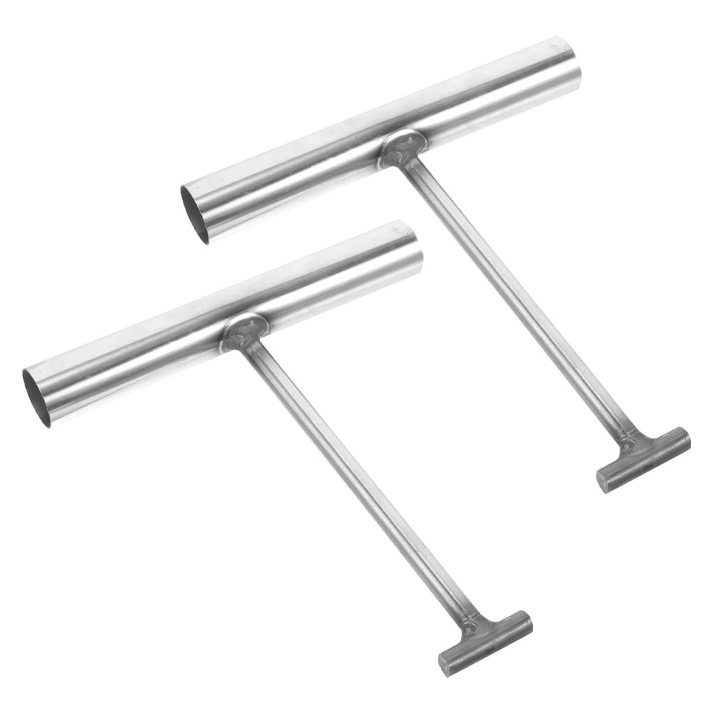 UPGRATOR 2pcs Heavy Duty T-Shaped Manhole Cover Lifting Hooks Drain Key ...