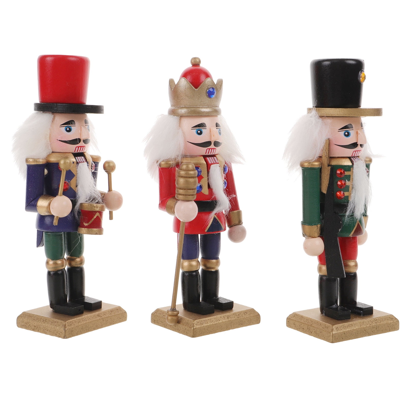 UPGRATOR Soldier Nutcracker Green Synthetic Material 3pcs Set Party ...