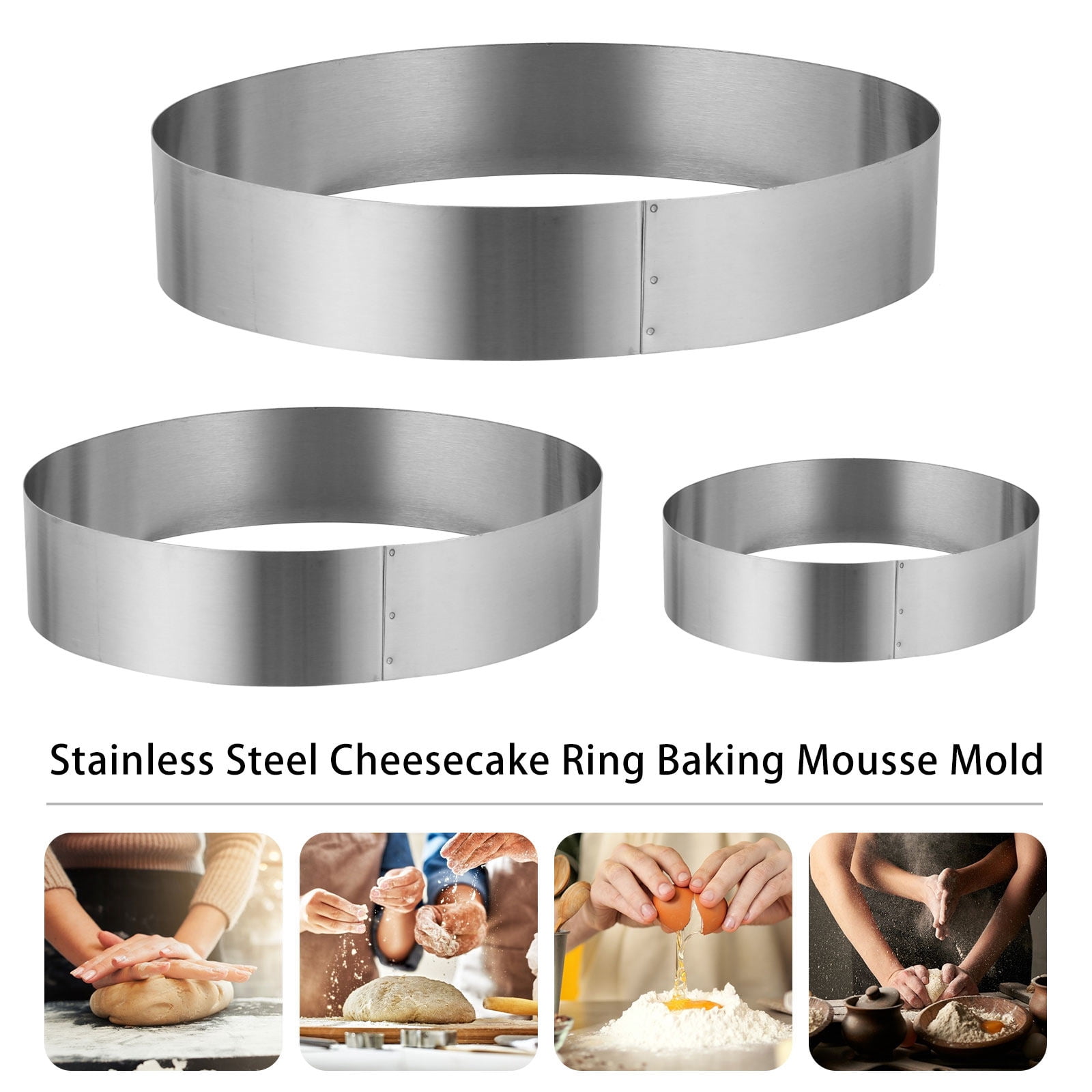 UPGRATOR 3Set Baking Molds Diy Baking Mould Tool Non-Scratching Easy ...