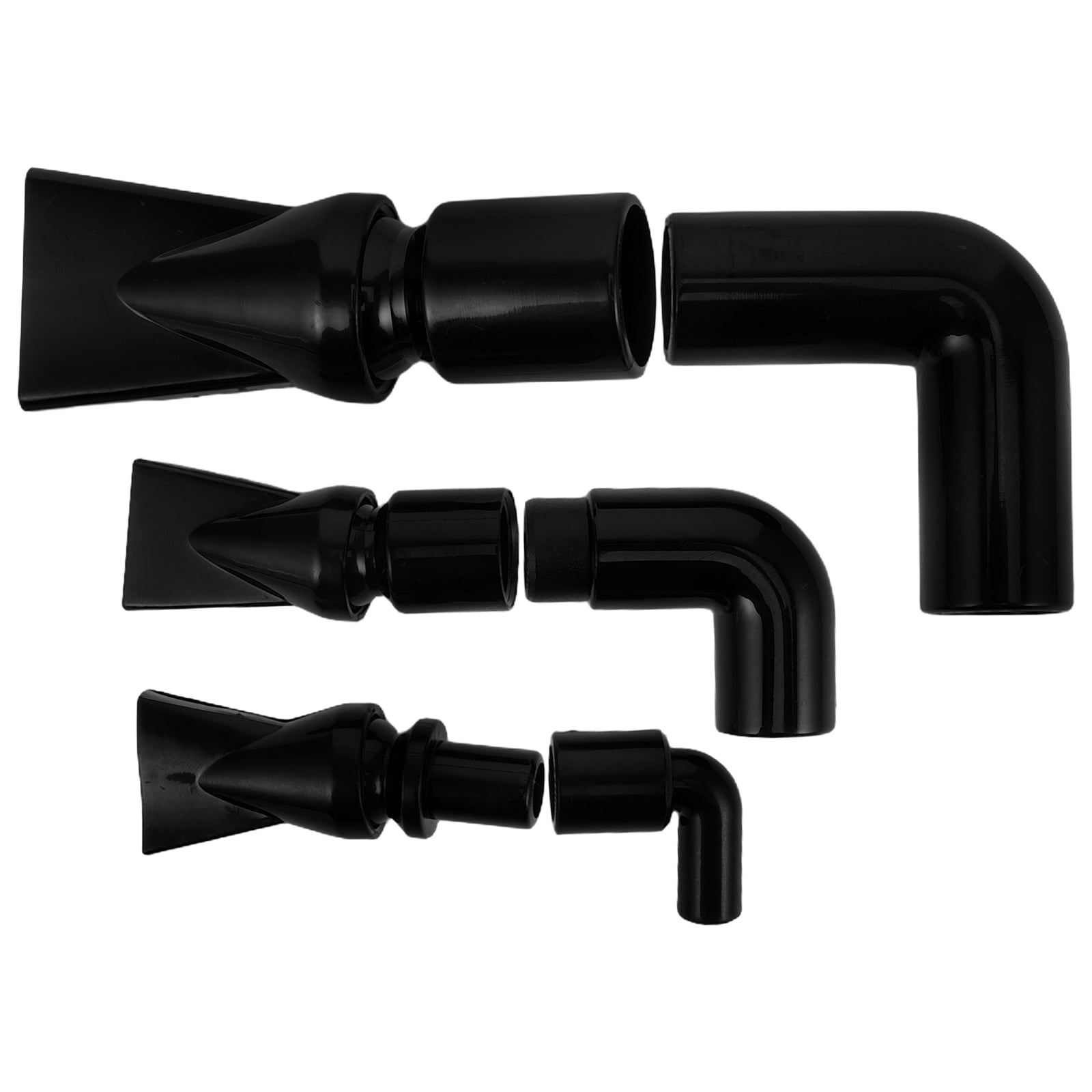 UPGRATOR 3Set Black Nozzle for Aquarium Return Nozzle and Water ...