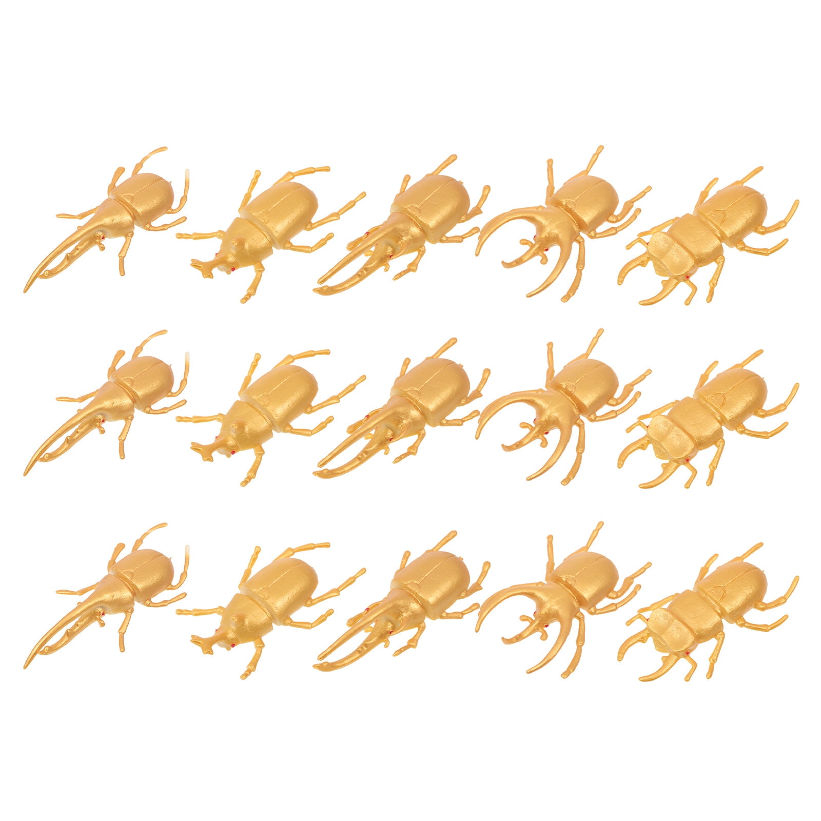 UPGRATOR 3Sets Lifelike Beetles Golden PVC Toy Bugs for Boys and Girls ...