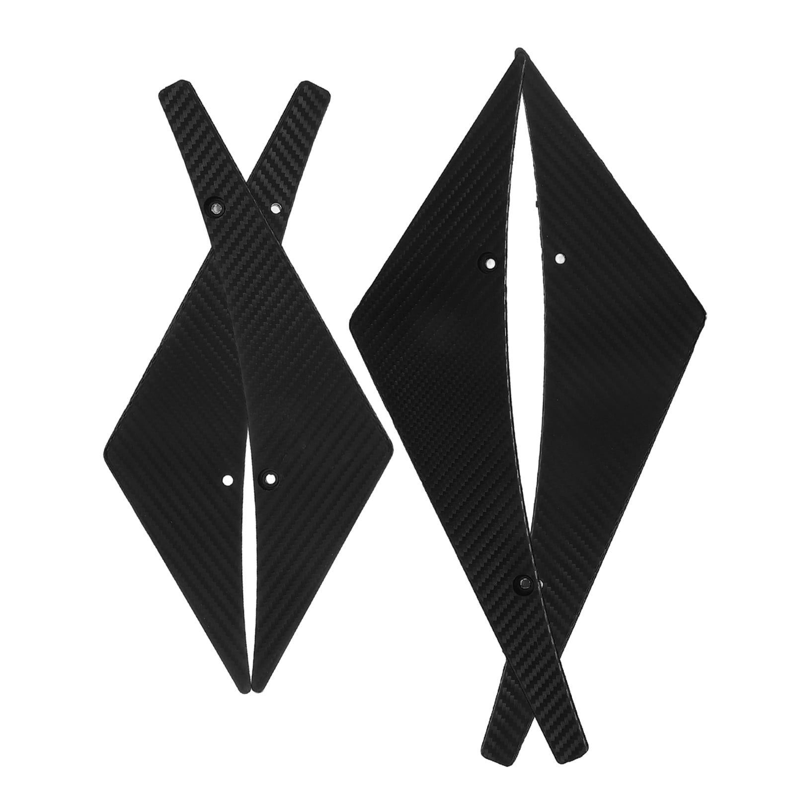 UPGRATOR 4Pcs Black Car Spoiler Canards with Front Lip Splitter 10.6X7 ...