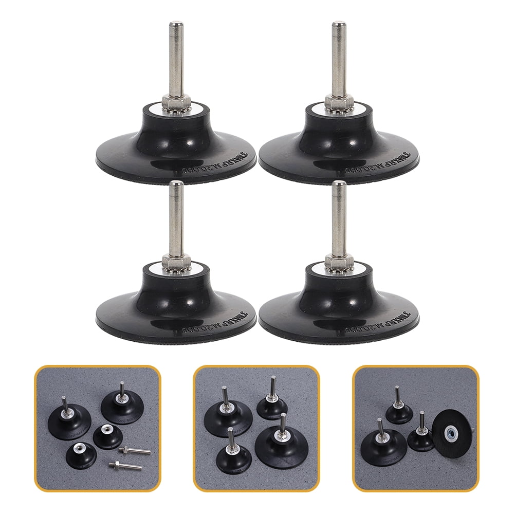 UPGRATOR 4Pcs Black Hexagonal Disc Pad Holder for Sanding Discs Power ...