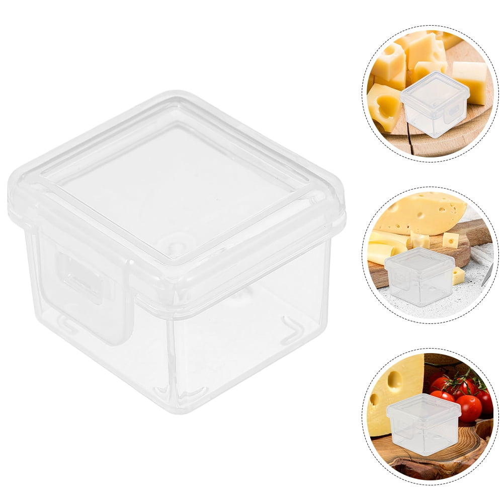 UPGRATOR 4Pcs Cheese Storage for Sliced Cheese with Lid Flip-Open ...