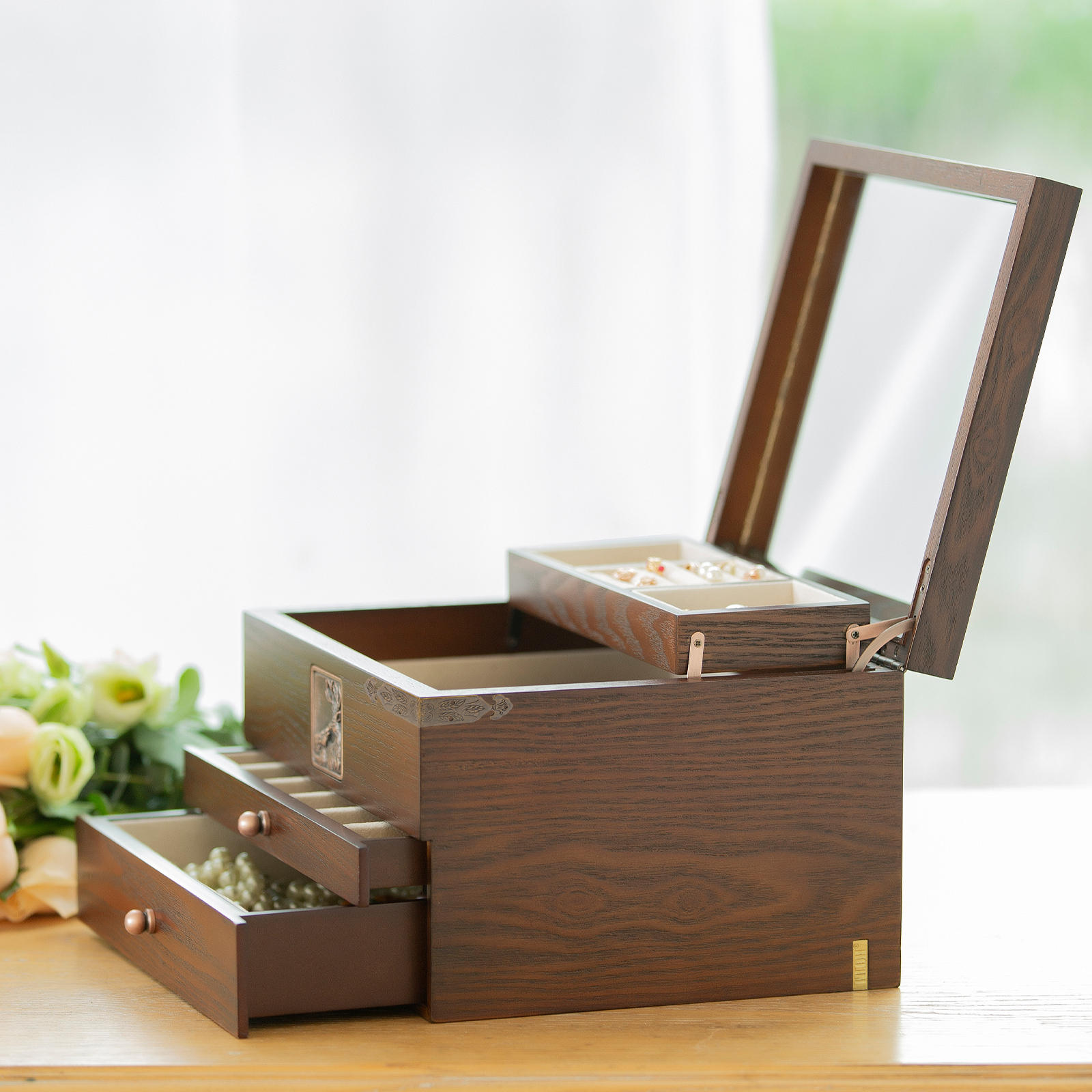 UPGRATOR 4Sets Retro Corner Guard Brass Material for Jewelry Box and ...