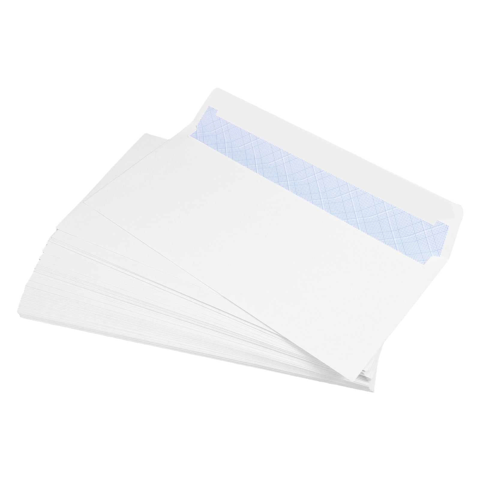 UPGRATOR 50Pcs Elegant White Design Envelopes Document Safety Self Seal ...