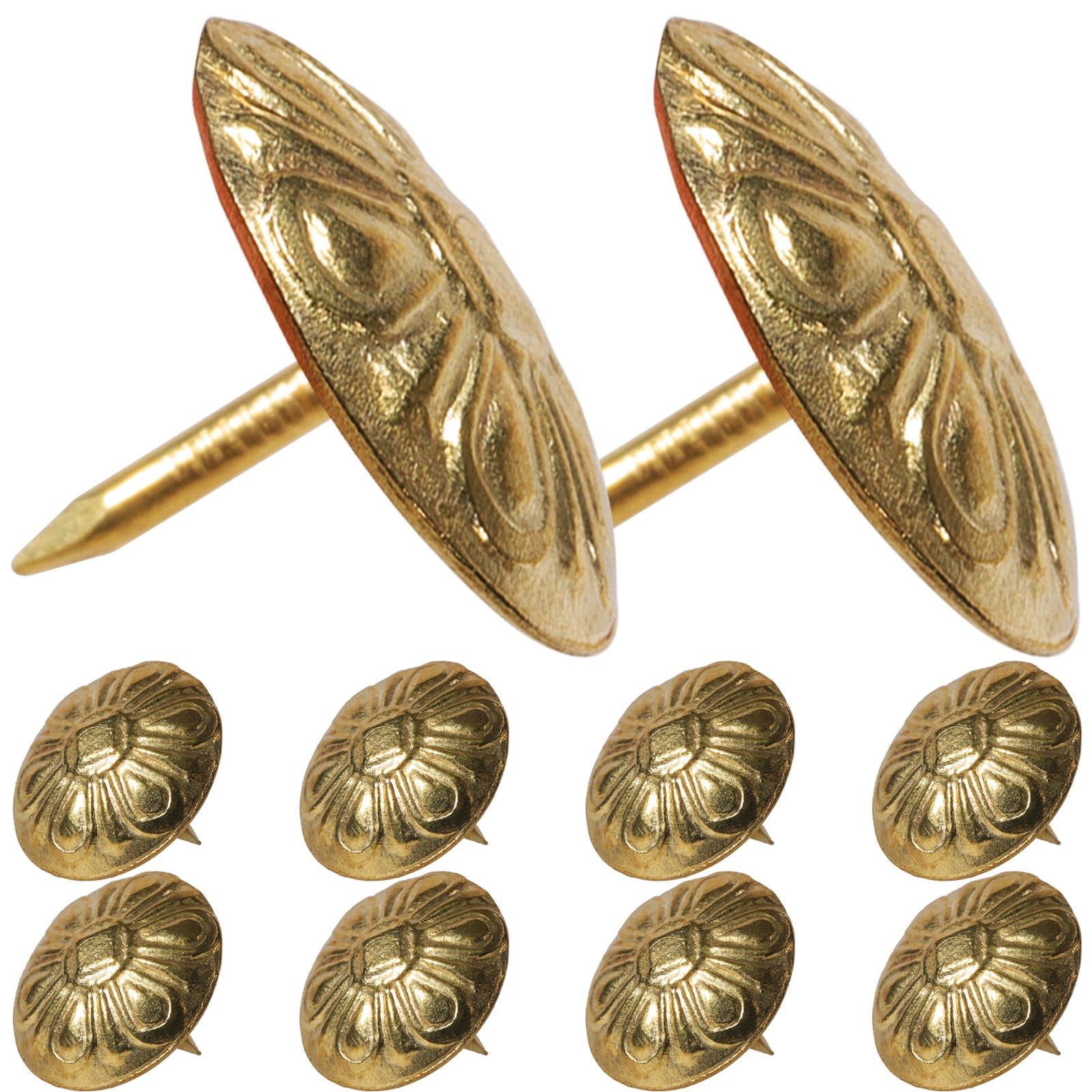 UPGRATOR 50Pcs Iron Antique Daisy Shape Upholstery Tacks for Chairs and ...