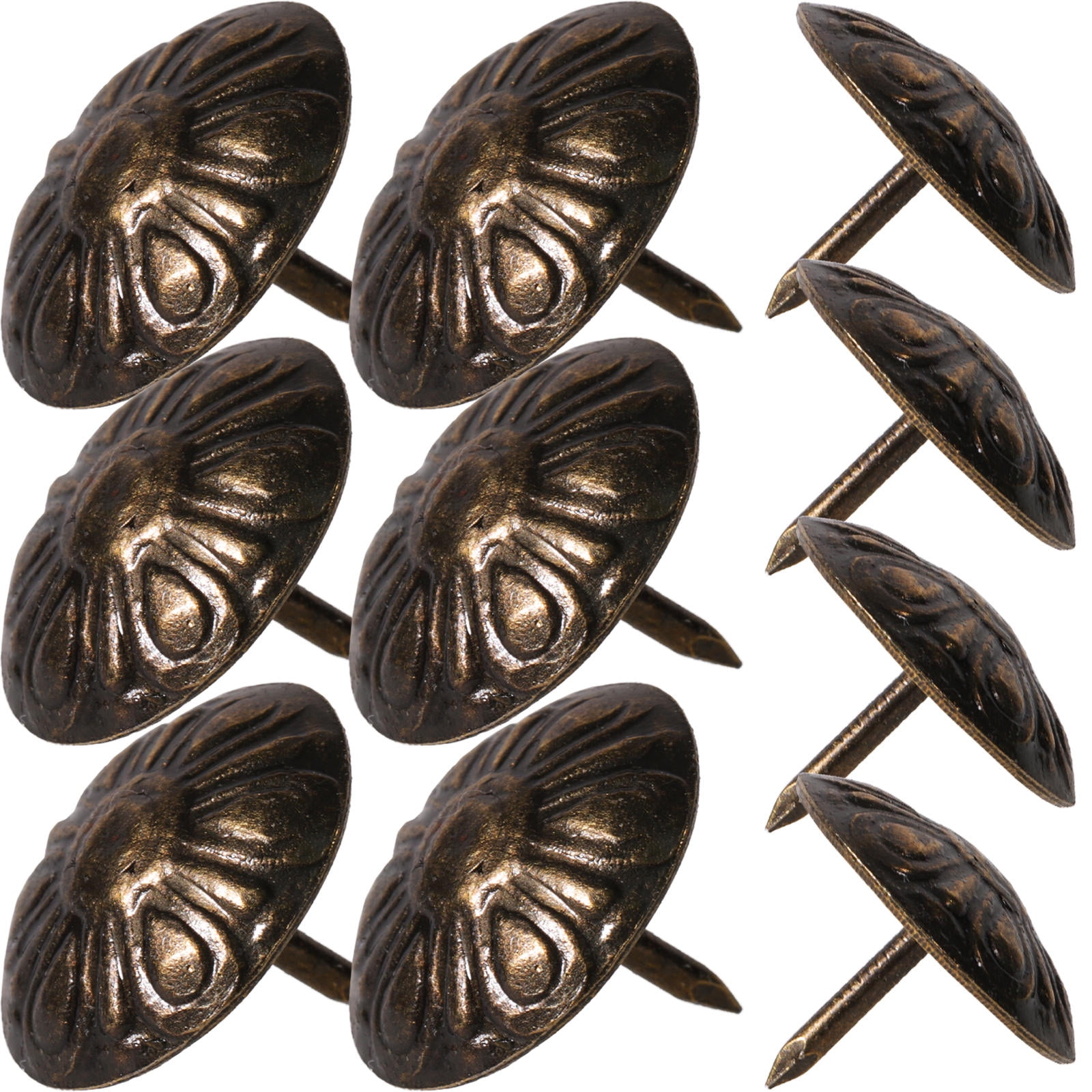 UPGRATOR 50Pcs Iron Antique Daisy Shape Upholstery Tacks for Headboard ...