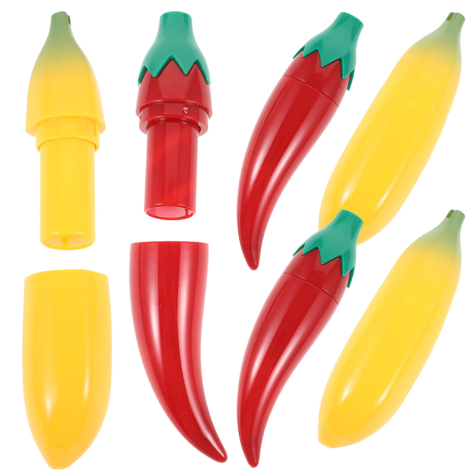 UPGRATOR 55 Pack Diy Banana Pepper Shape Containers Bright Color Sewing ...
