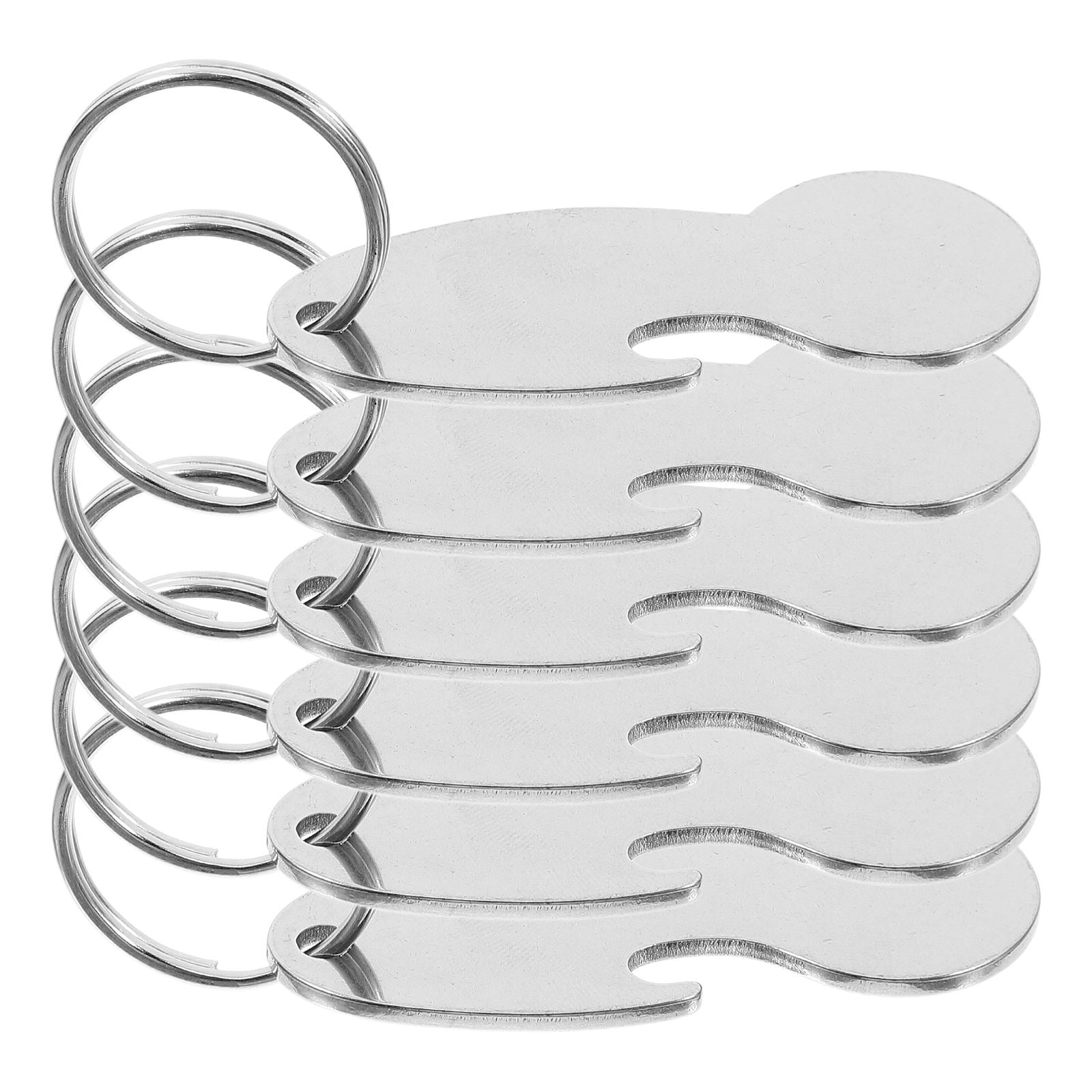UPGRATOR 6-Pack Trolley Keyrings, Key Shape Tokens for Shopping Cart ...