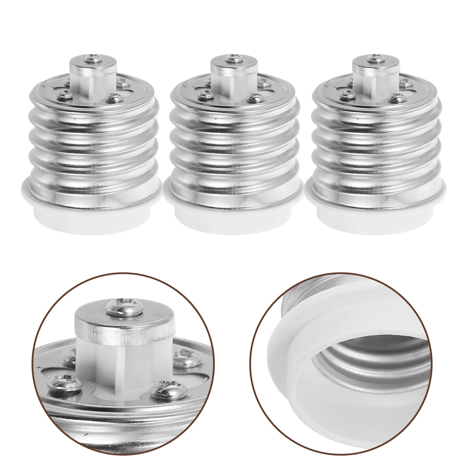 UPGRATOR 6Pcs Compact Bulb Socket Adapter for General Users E40 to E27 5.9x1.8x1.8in - Walmart.com