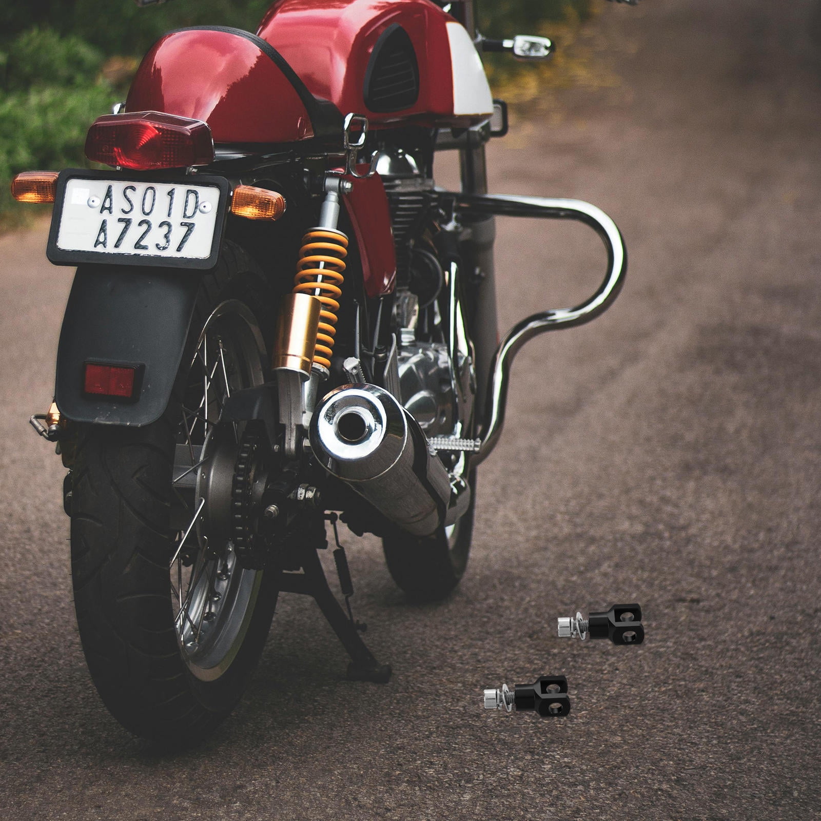 UPGRATOR Aluminum Motorcycle Footrest Foot for Rear Passenger 1Set ...