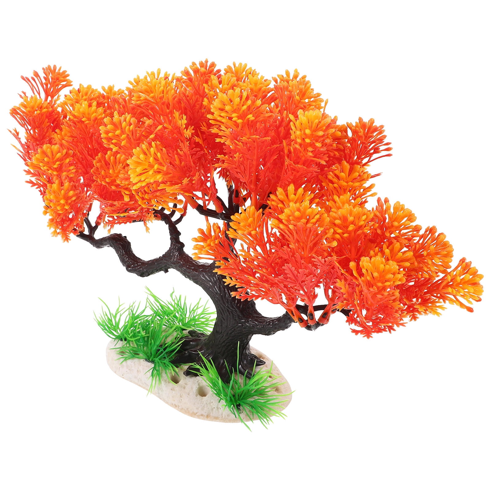 UPGRATOR Aquarium Artificial Plants Tree Model Assorted Color 1Pack 11 ...