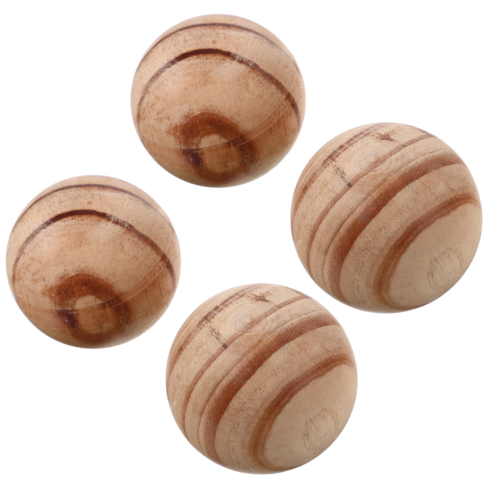 UPGRATOR Bocce Balls Wood Sport Outdoor Children Grass Party 4Pcs 2.8In ...