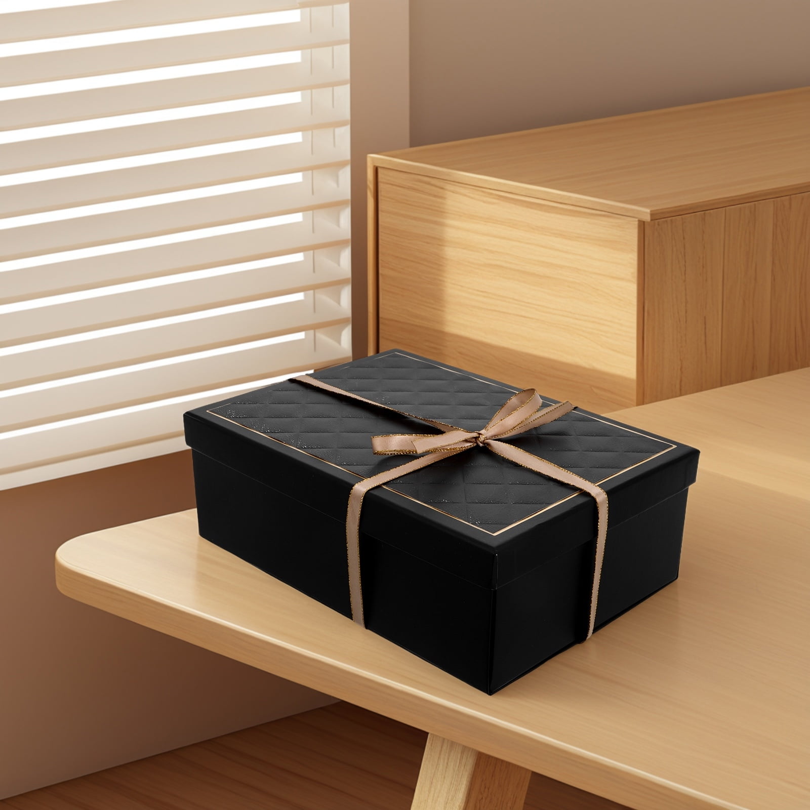 UPGRATOR Bridal Boxes for Bridesmaids Elegant Lid Design 1Pcs Black ...