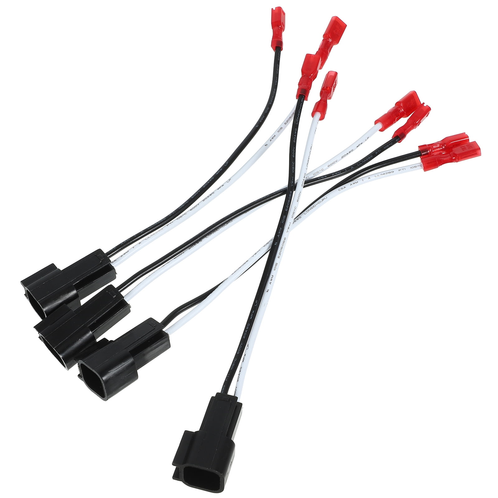 UPGRATOR DIY Enthusiasts 4Pcs Black Plastic Speaker Wire Harness for ...