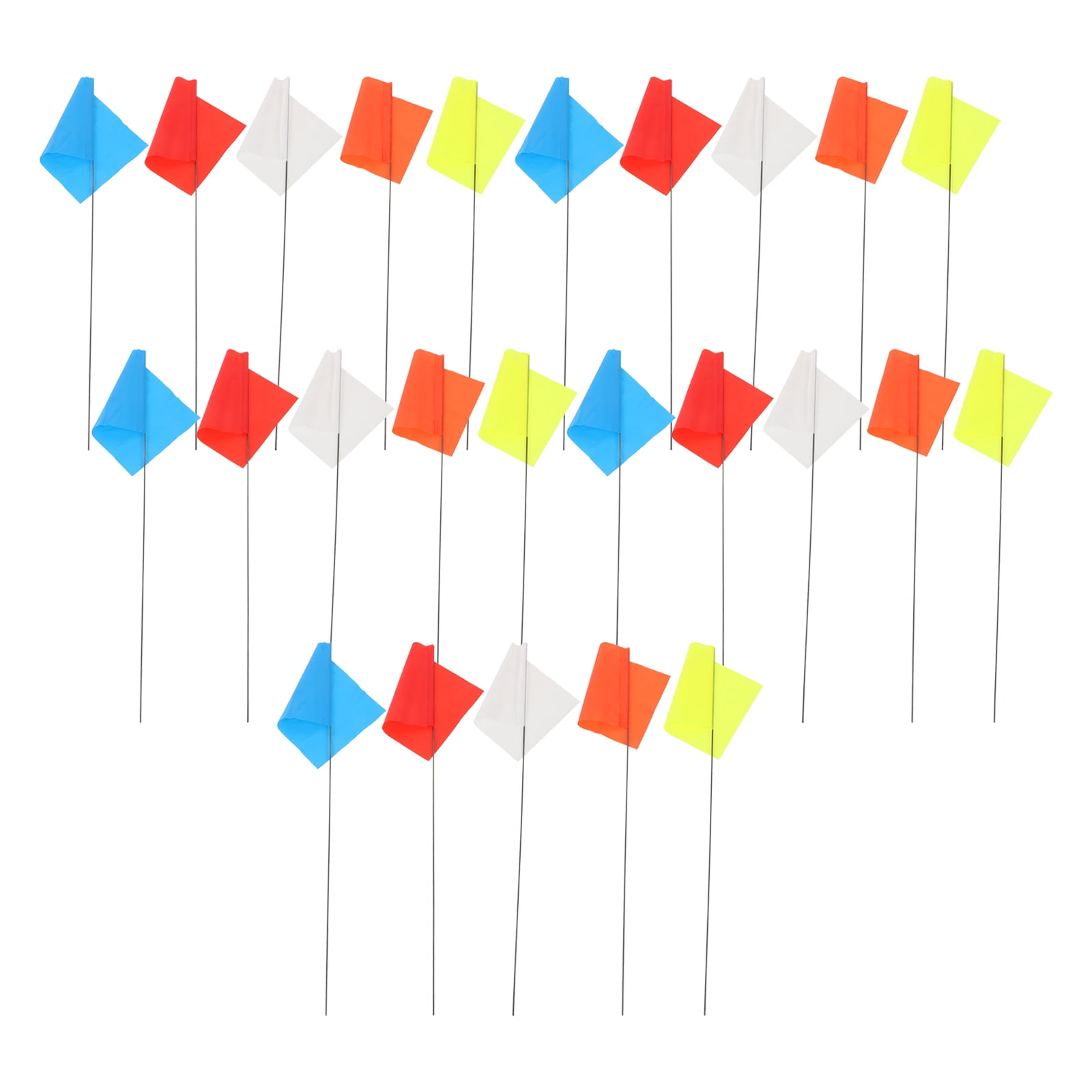 UPGRATOR Garden Marking Flags 50Pcs 38X12.2X0.2In Pvc Steel for ...