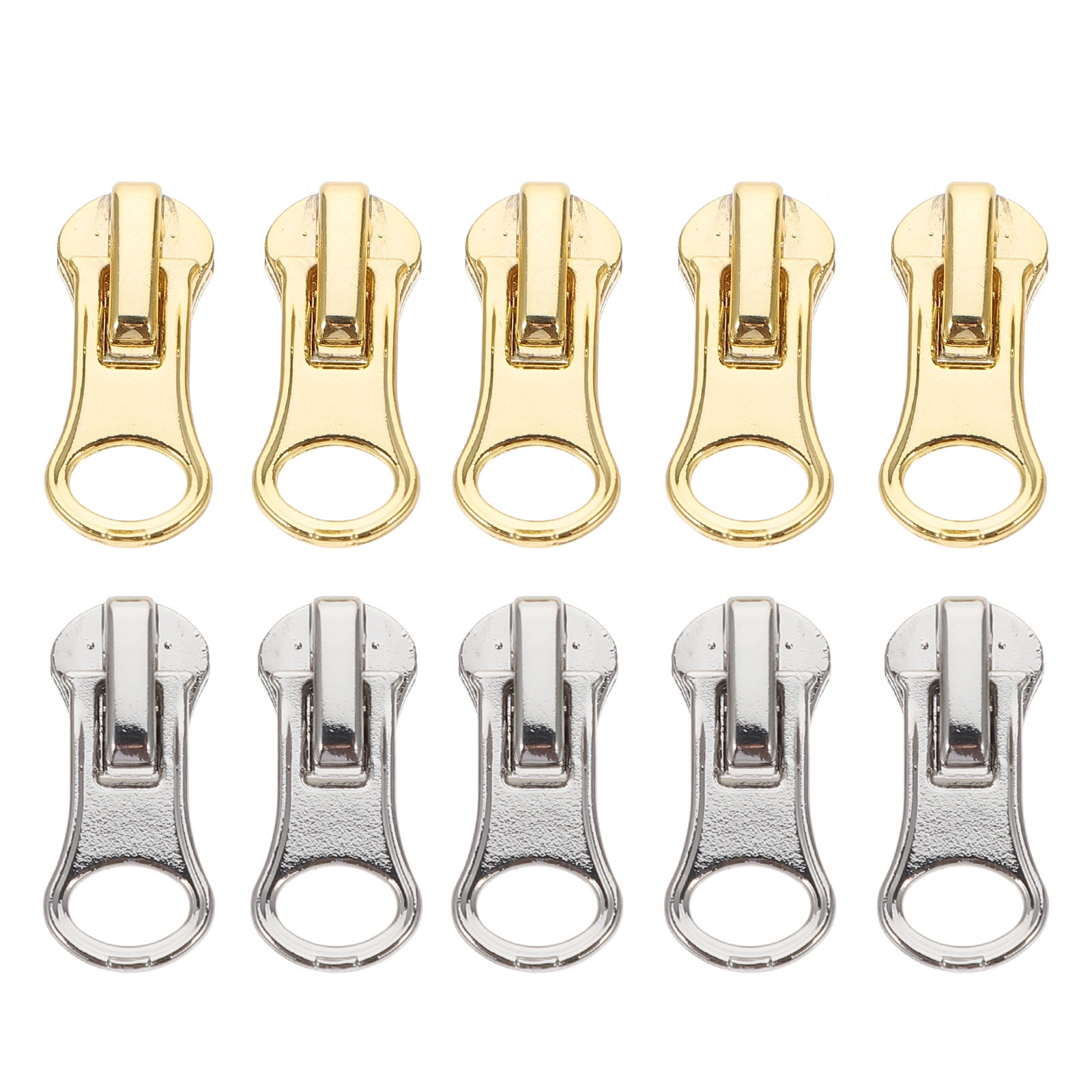 UPGRATOR Instant Fix Zipper Repair Kit Gold Zippers Clothing Fix 10Pcs ...