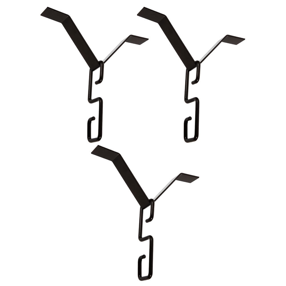 UPGRATOR Outdoor Rain Chain Hook 3Sets Black Iron For Gutter Adapter ...