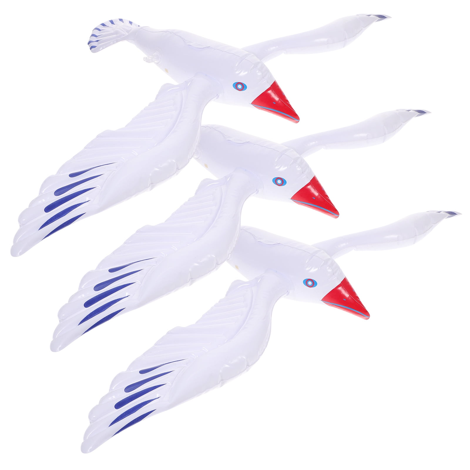 UPGRATOR Seagull Decoration White PVC for Friends Swimming Pools 6Pcs ...