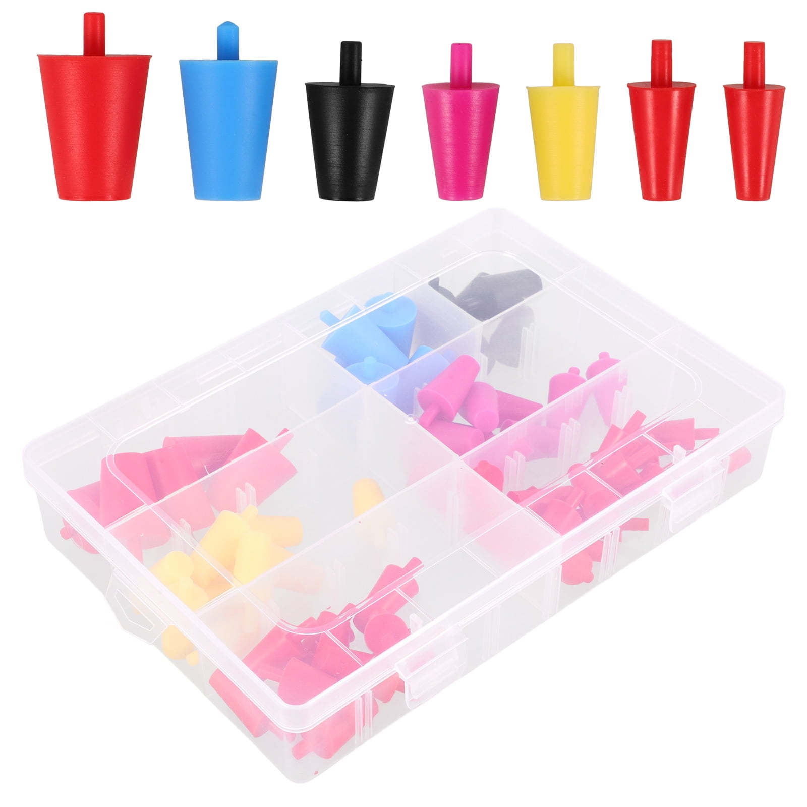 UPGRATOR Silicone Hole Plugs 60Pcs Conical Shape For Coating And ...