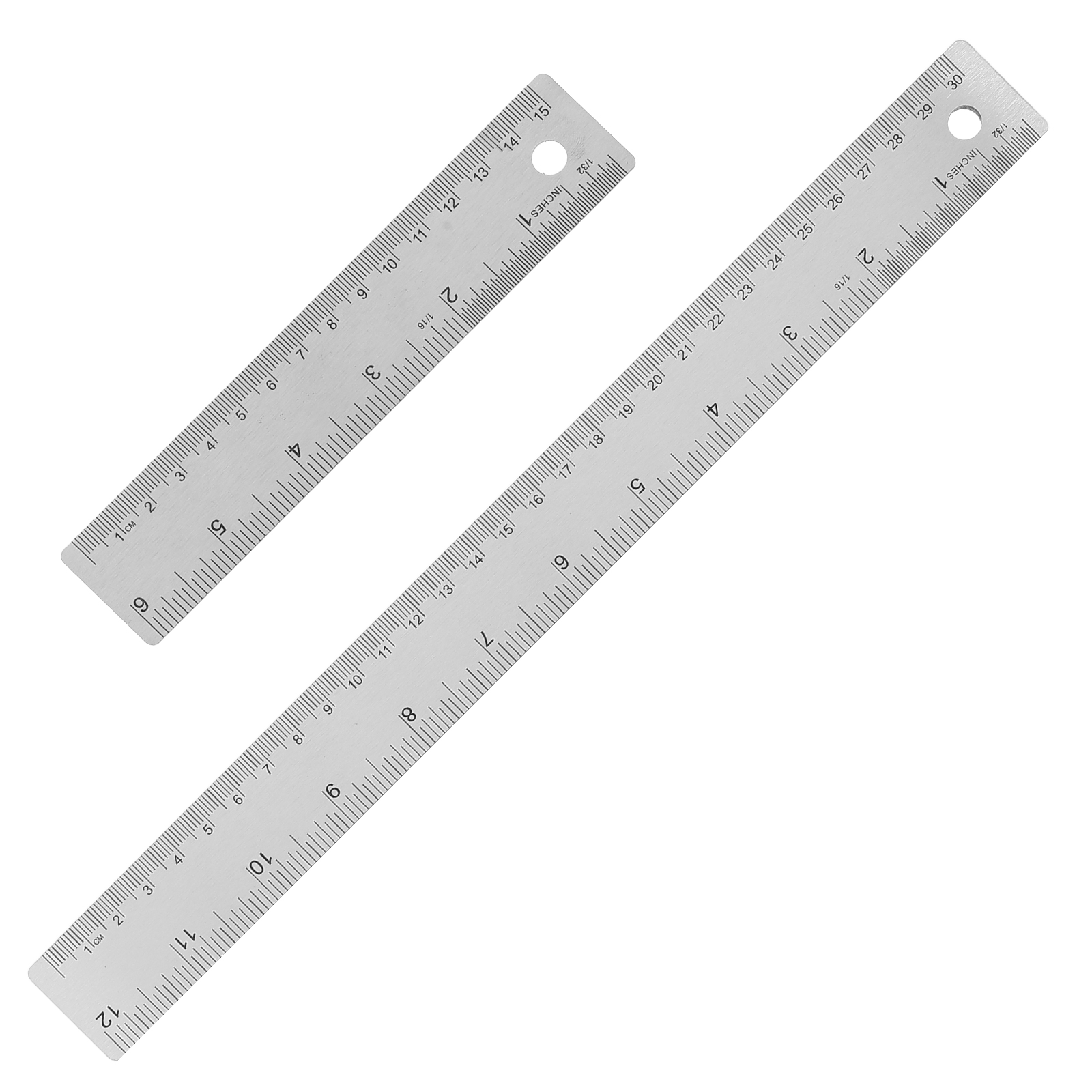 UPGRATOR Stainless Steel ruler with Cork Backed for Daily Use Silver ...