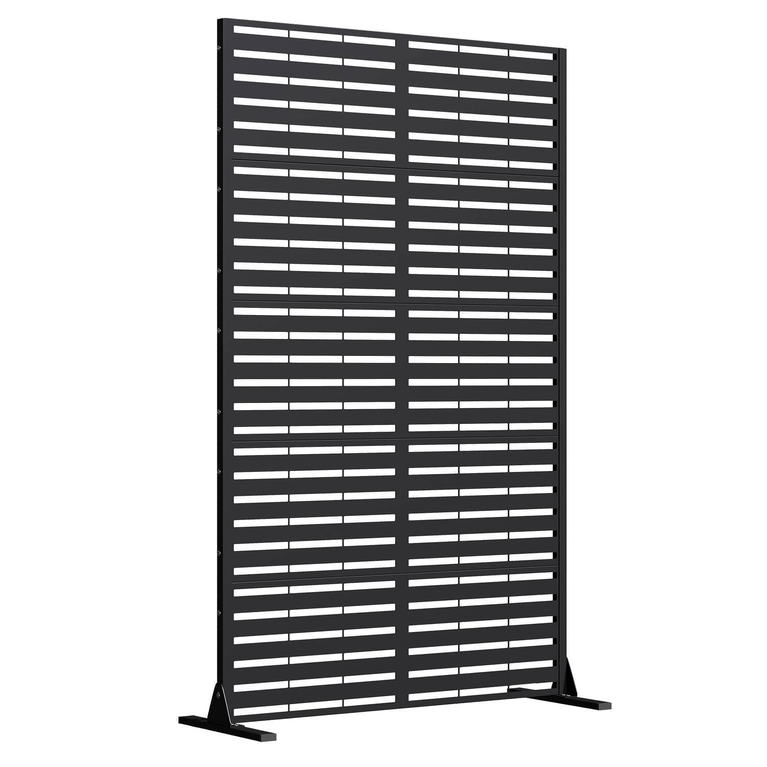 UPHYB 72" H Metal Privacy Screen, Free Standing Privacy Screen with ...