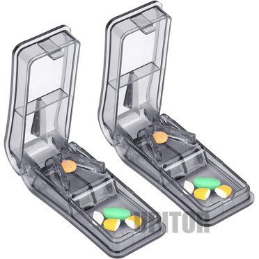 Equate Pill Cutter with Safety Shield and Magnifier, Plastic - Walmart.com