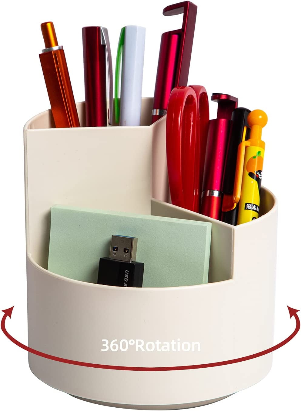 UPITOR ABS Plastic Pencil Holder, White - Walmart.com