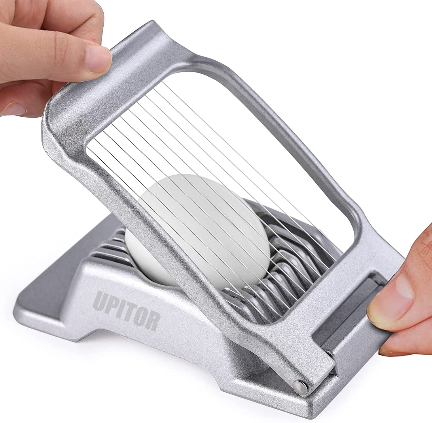 UPITOR Stainless Steel Egg Slicer for Hard Boiled Eggs and Soft Fruits ...