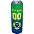 UPJAKS Personalized Soccer Tumbler with Lid, Customizable Name and ...