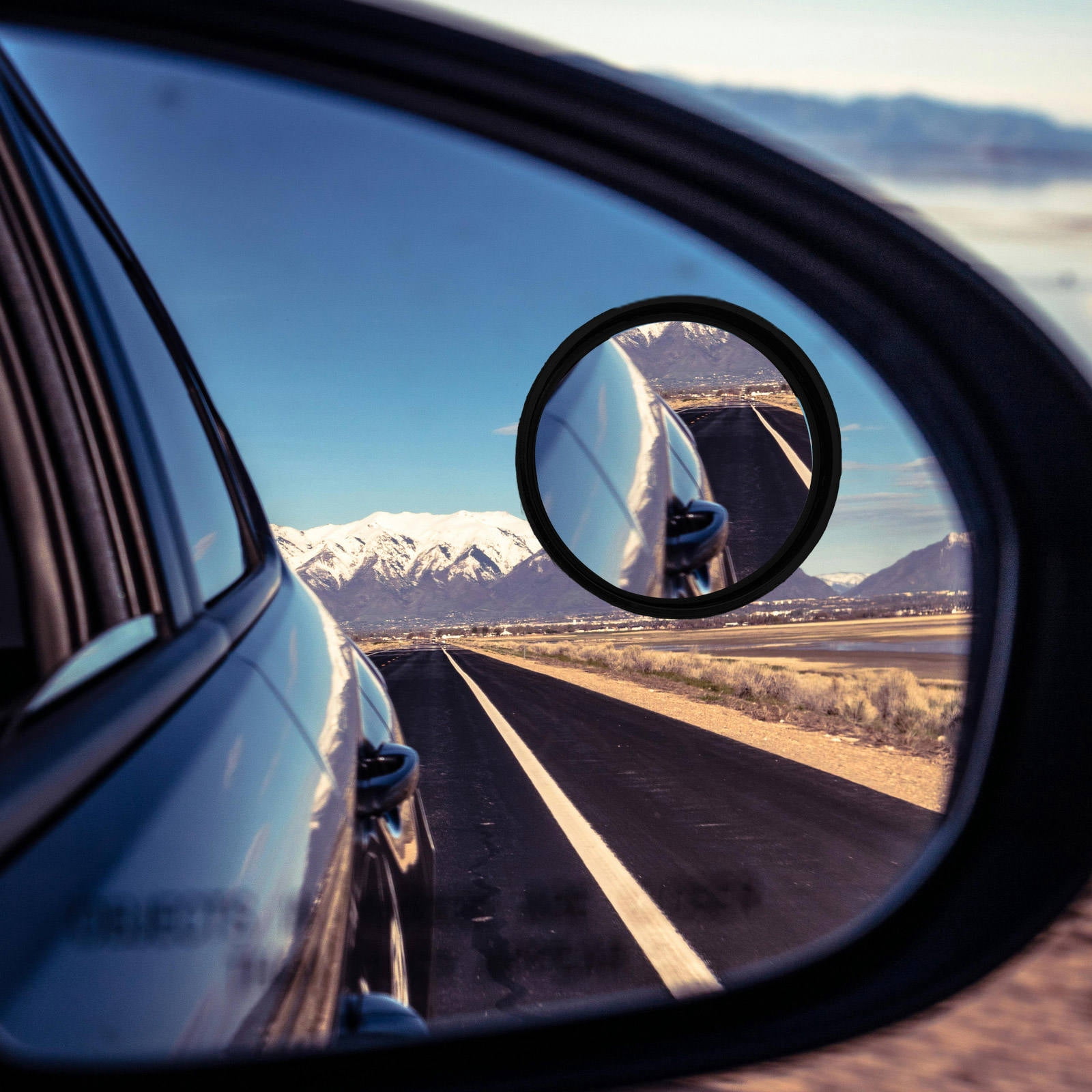 UPKOCH 1 Pair Automotive Auxiliary Mirrors Glass Lens Black High ...