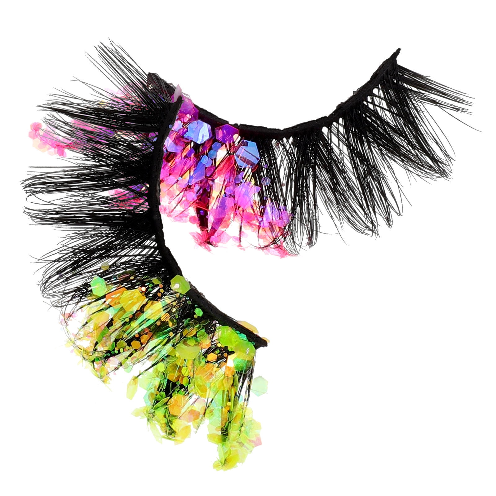 UPKOCH 1 Pair Classic Lash Extensions Glow in the Dark Curved Plastic ...