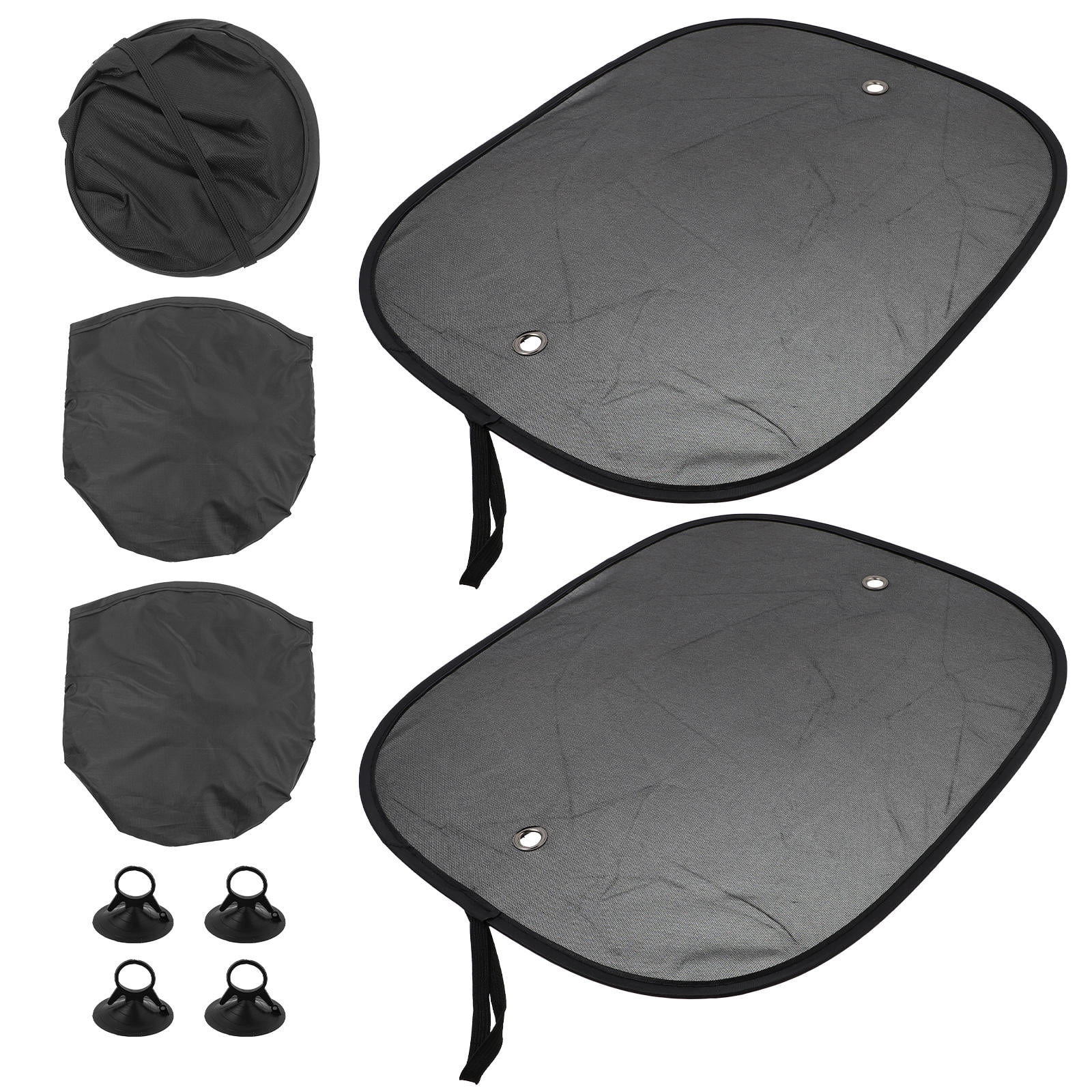UPKOCH 1 Pair of Suction Cup Blinds Black for Car Side Windows Heat ...