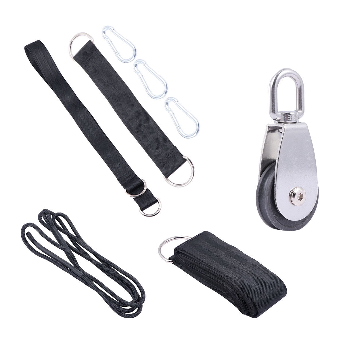 UPKOCH 1 Set Home Gym Tool Gym Pulley Wheel Steel Black Lat Pull Down ...