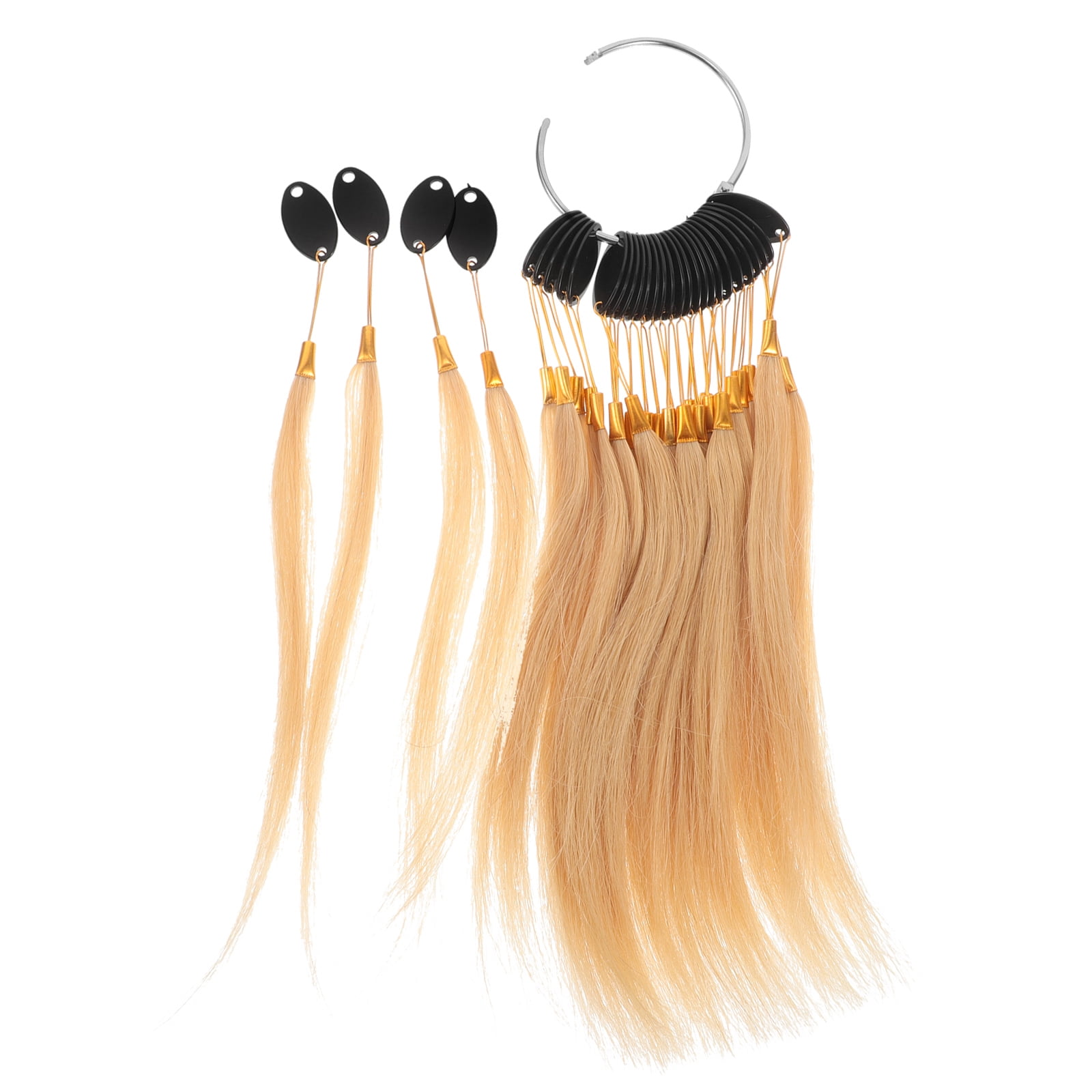 UPKOCH 1 Set Real Human Hair Color Strands For Salon Practice Tip ...