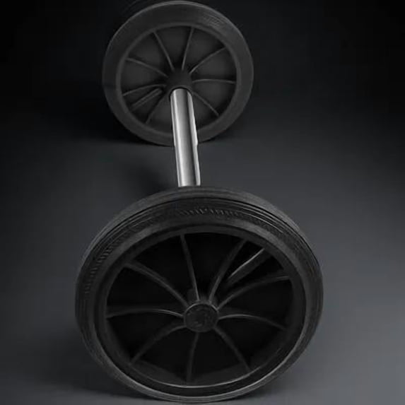 UPKOCH 1 Set Replacement Wheels for Rubbish Bin Plastic Recycling Bin ...