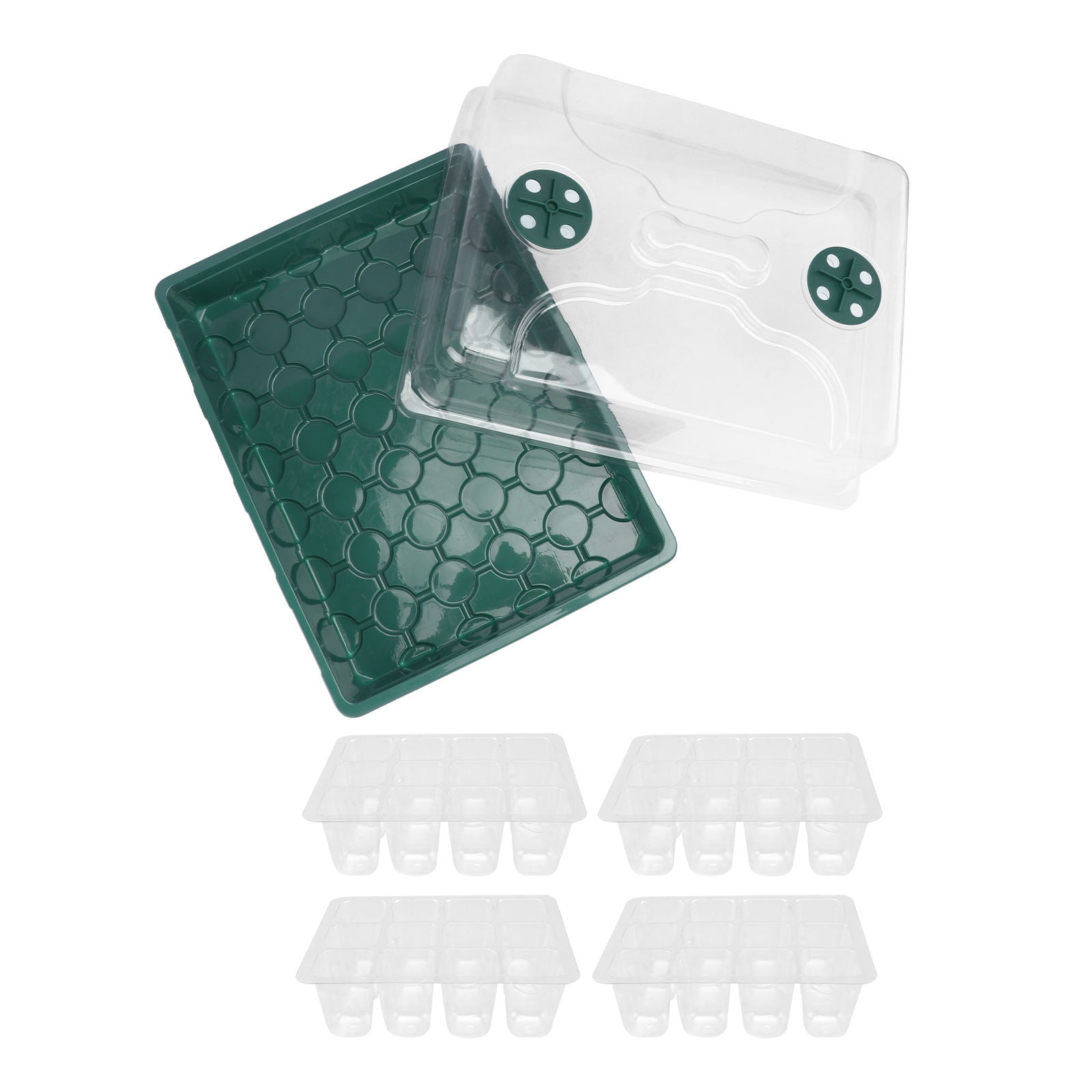 UPKOCH 1 Set Rooting Tray Green Plastic Sprout Tray for Indoor Planting ...