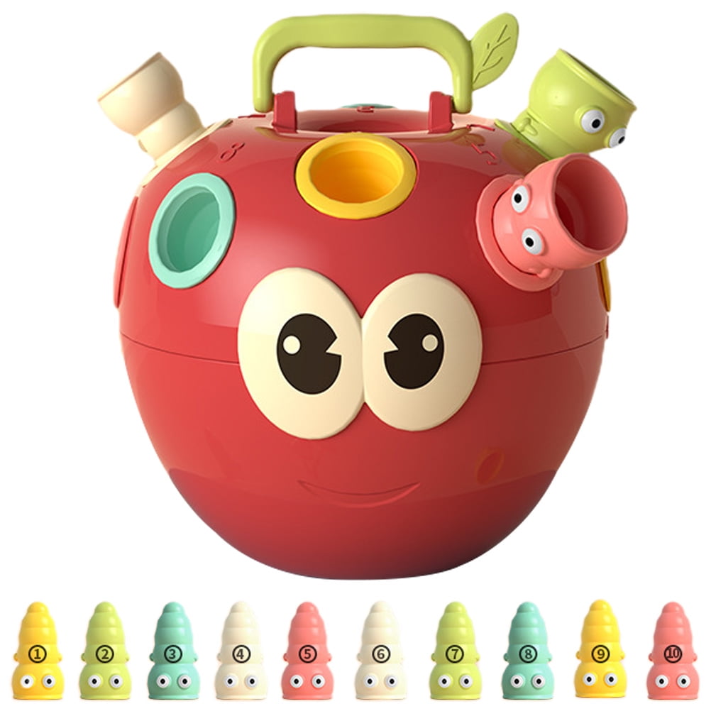 UPKOCH 1 Set Soft Number Matching Toy Apple Worm Numbers Toy for ...
