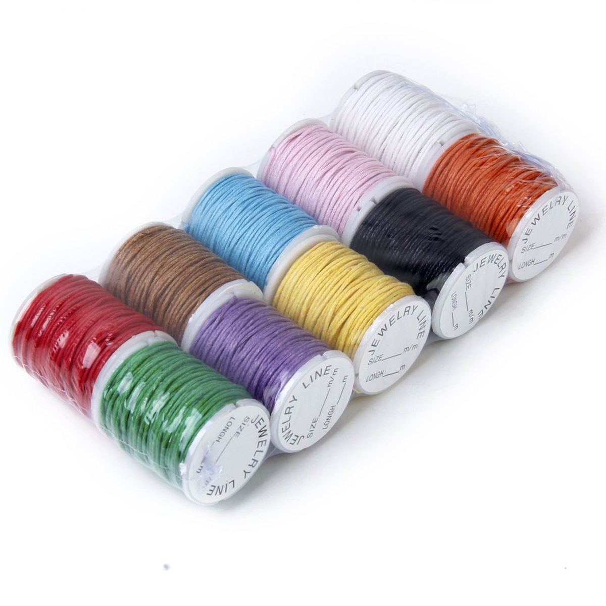 UPKOCH 1 Set Waxed Nylon String for Bracelet Making Assorted Color for ...