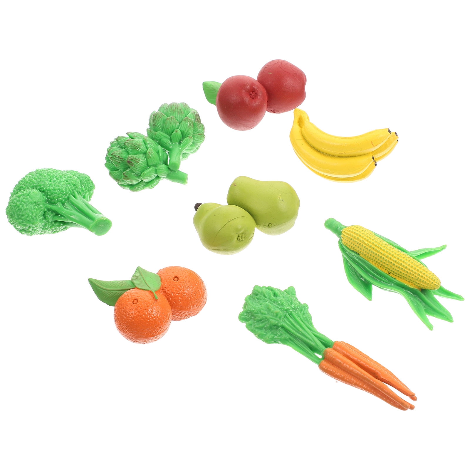 UPKOCH 1 Set of Fruits Vegetables Models PVC Assorted Color Realistic ...