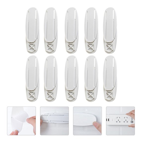 UPKOCH 10 Pairs Socket Holders for Wall Mounting Cable Management ...