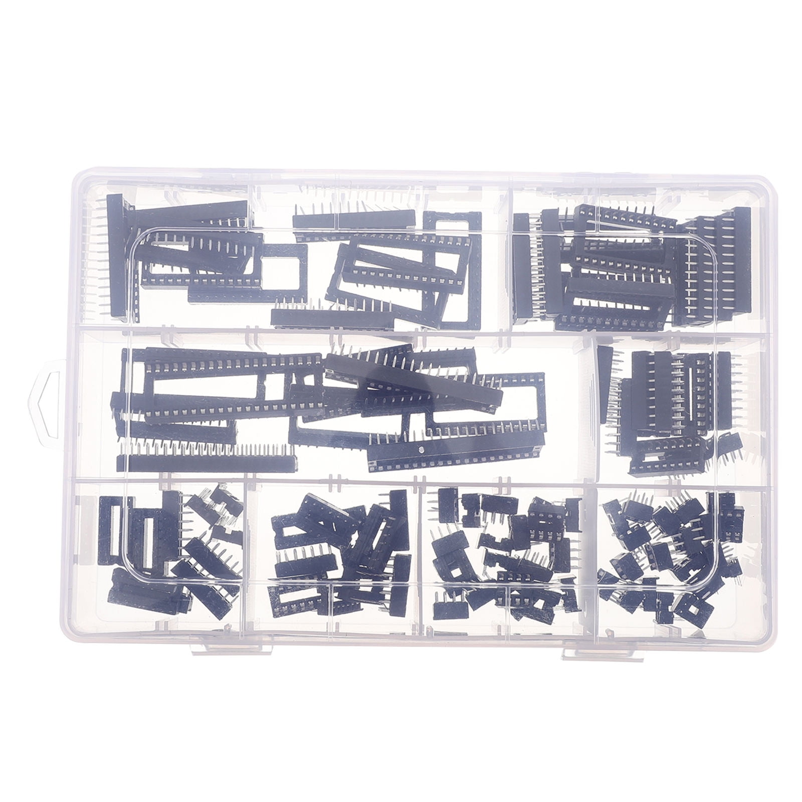 UPKOCH 100Pcs Black Ic Chip Socket for Computer Circuit Assembly Pins ...