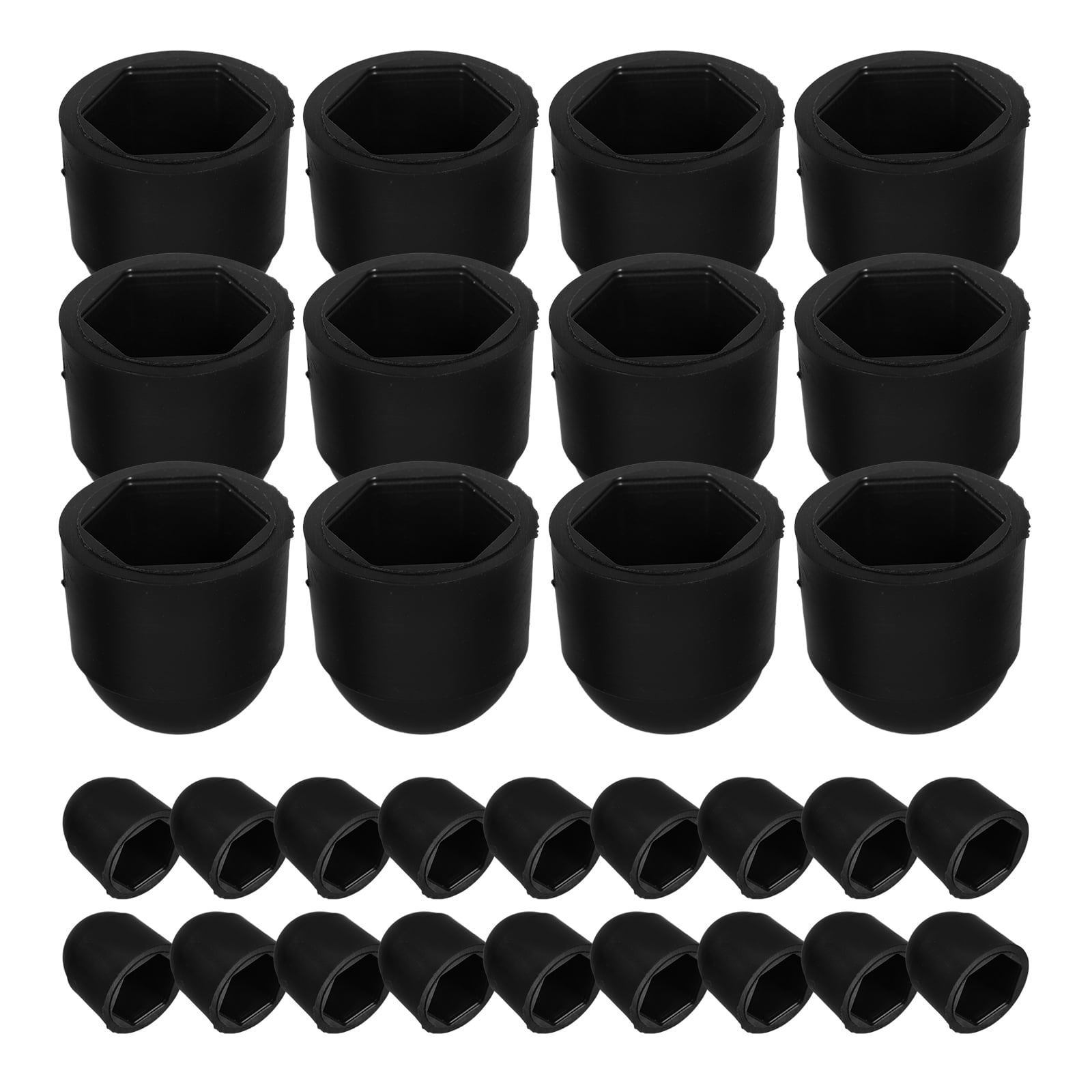 UPKOCH 100Pcs Black Plastic Nut Cover for Dust Protection Water ...