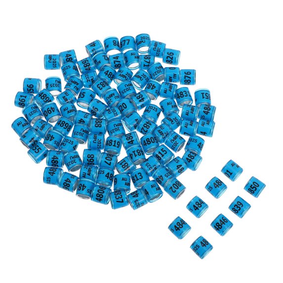 UPKOCH 100Pcs Pigeon Accessories Aluminum Circular Identification ...