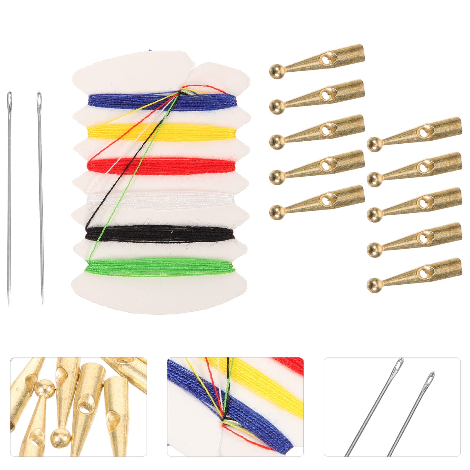 UPKOCH 10Pcs Golden Metal Umbrella Accessories for Umbrella Tail and ...