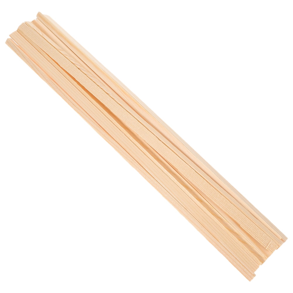 UPKOCH Wood Trim Molding Light Yellow 10Pcs 11.8X0.3X0.3In - Walmart.com