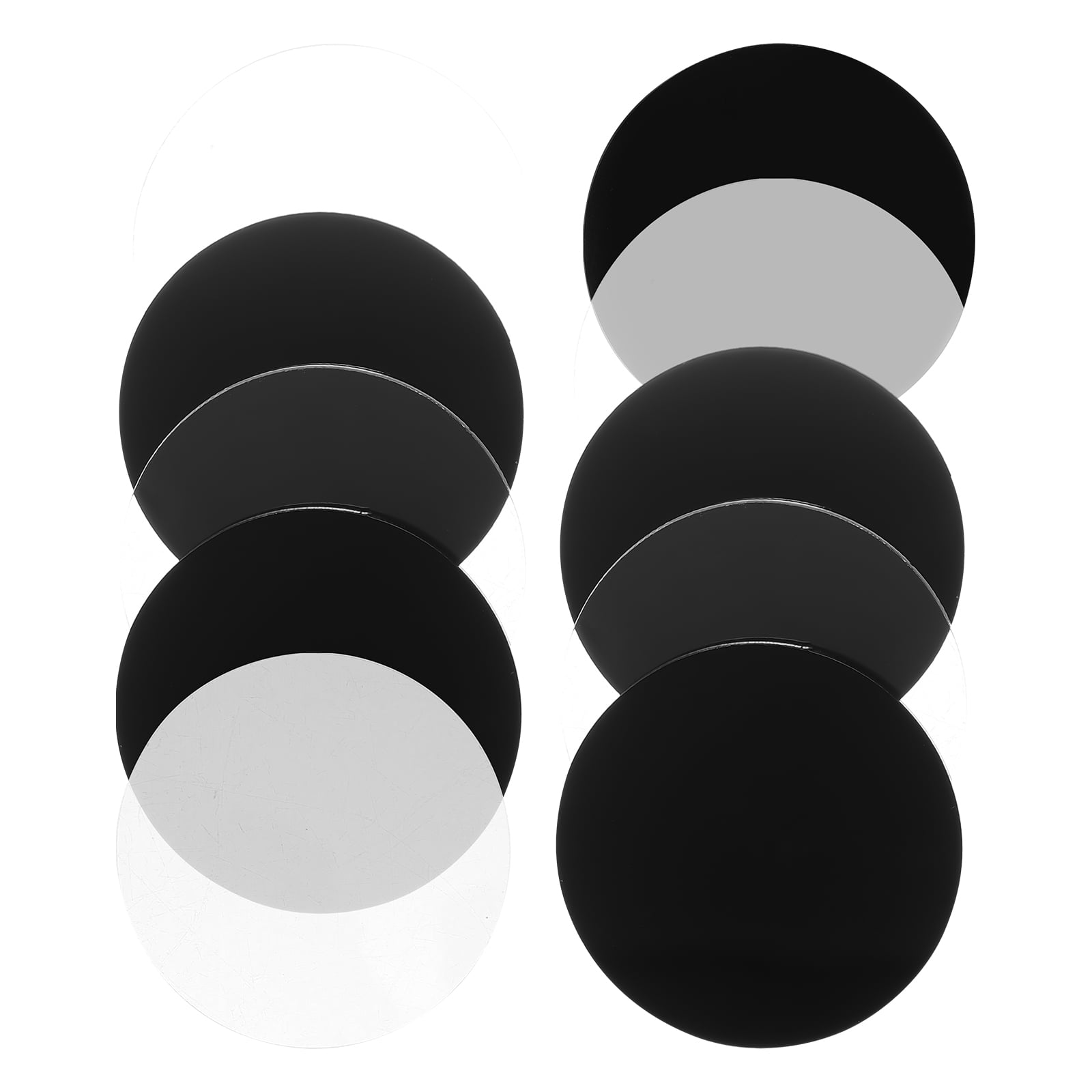UPKOCH 10pcs Acrylic Discs For Miniature Dolls Base Transparent Round ...